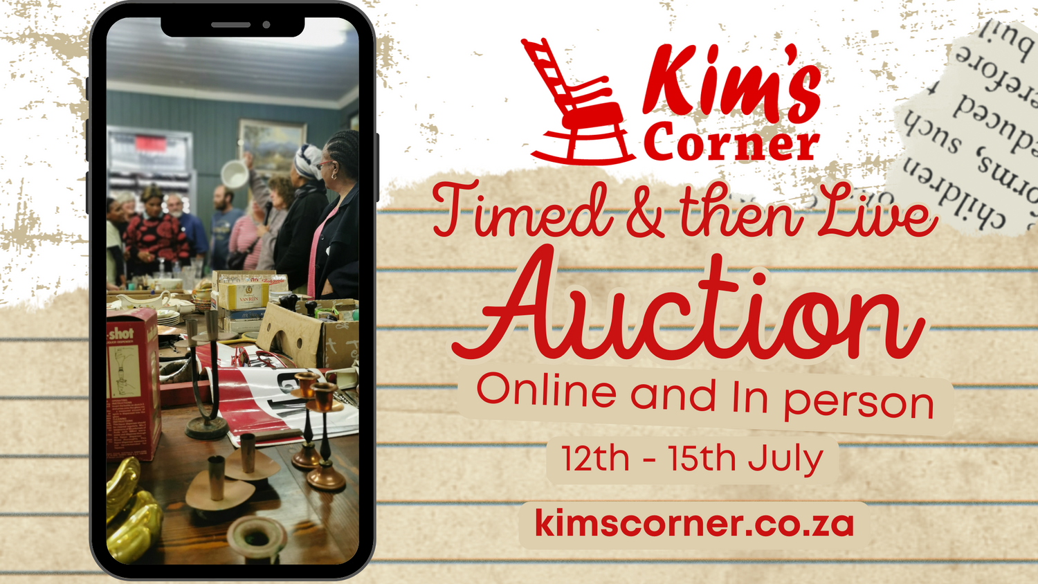 Live & Online Auction – Kim's Corner